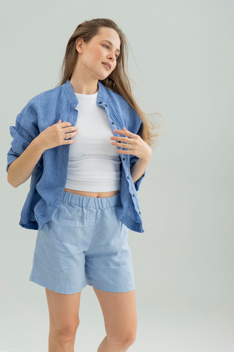 Lininiai rūbai moterims – natūralūs, minkšto lino drabužiai | LinenSheep